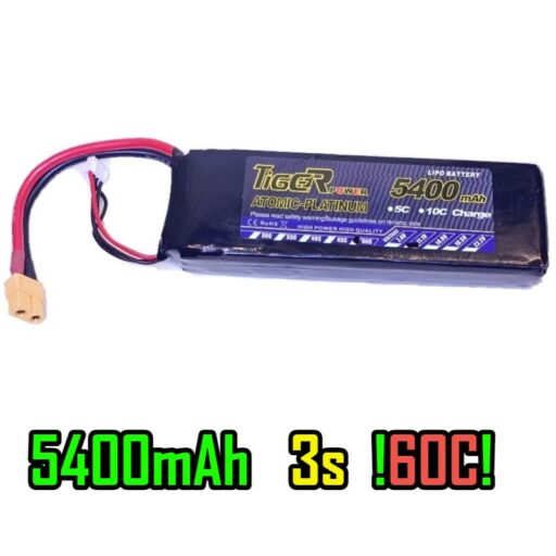 5400mAh Tiger 3S 11.1v 60C Lipo Battery – HobbyRC BD