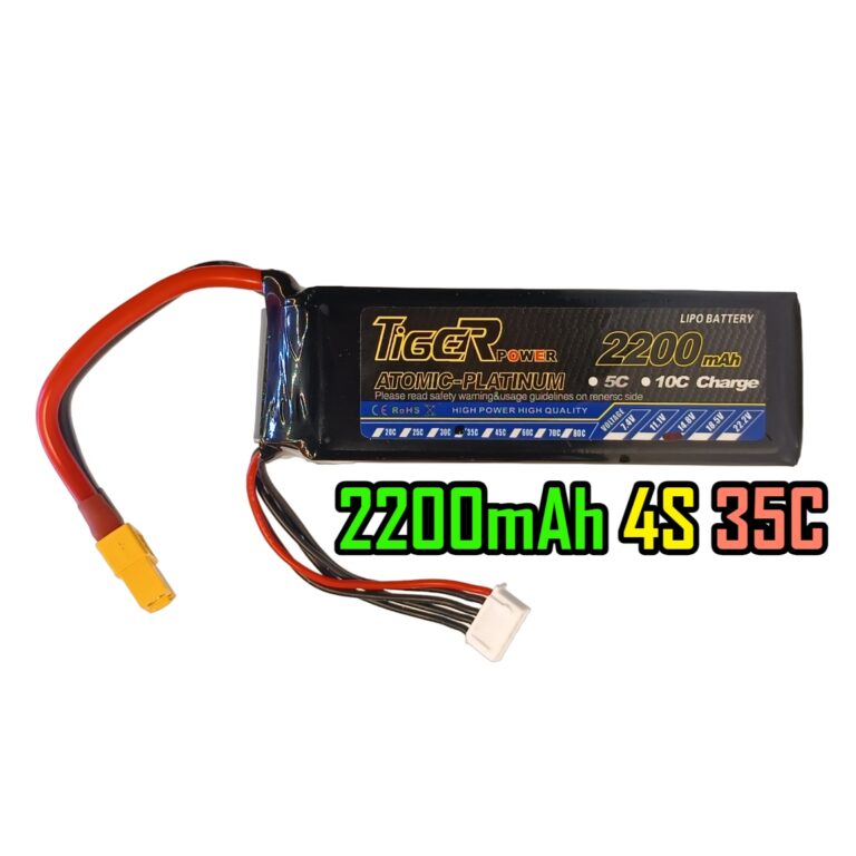 2200mAh Tiger 4S 14.8V 35C Lipo Battery – HobbyRC BD