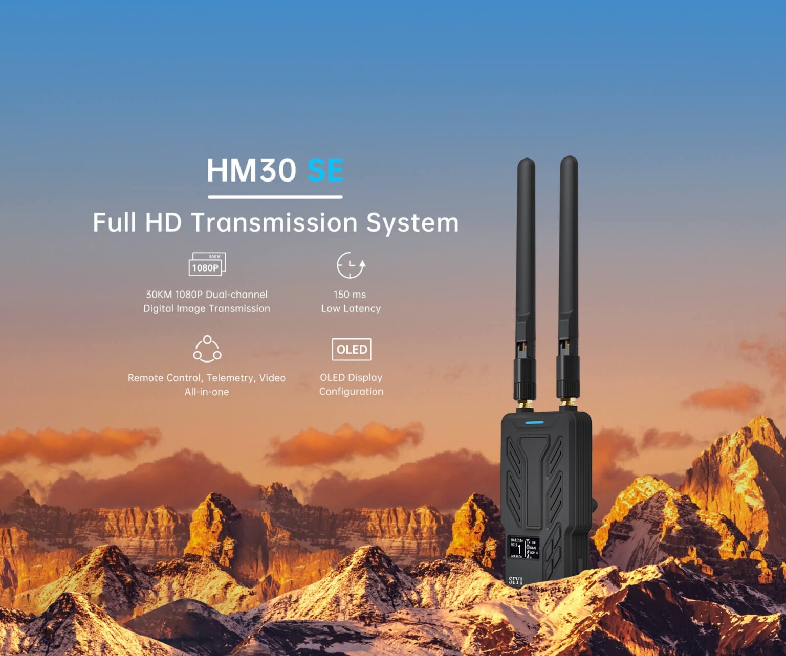 SIYI HM30 30kM Long Range HD Video Transmission (FPV Combo) – HobbyRC BD