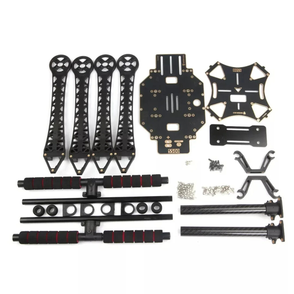 S500 QuadCopter Frame with CarbonFiber Landing Gear – HobbyRC BD
