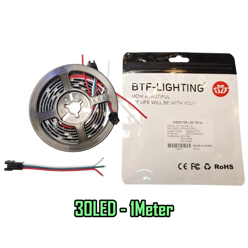 WS2812B 5V Programmable Neopixels RGB LEDs 30-60-144LED/Meter IP65 ...