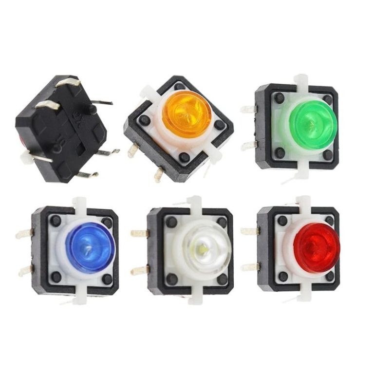 12X12 LED Tactile Push Button (5 Color) – HobbyRC BD